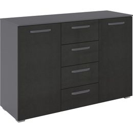 Rauch Kombikommode &raquo;Sideboard Schubladenkommode OTELI mit Dekor- und Hochglanzfront&laquo; Breite 120 cm inkl. Soft-Close-Funktion, vier gro&szlig;e Schubladen 