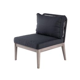 home24 Loungesessel FIFO in Anthrazit / Braun | Gr.: onesize