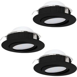 Eglo Deckenleuchte &raquo;PINEDA&laquo; LED-Modul 1 Stk. Warmwei&szlig; Deckenleuchte in schwarz aus Kunststoff - 5,5W - Warmwei&szlig; schwarz