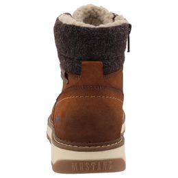 Mustang Shoes Herren Winterstiefelette &raquo;Elio&laquo; Schn&uuml;rstiefelette, Winterstiefelette mit Warmfutter braun 44