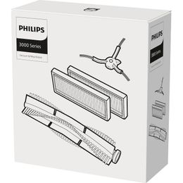 Philips Bodenwischer-Set &raquo;XV1433/00&laquo; f&uuml;r Saugroboter XU3000/02, XU3110/02 mit 2x Filter, 1x Seitenb&uuml;rsten bunt Bodenwischer-Set