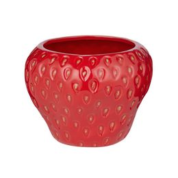 Butlers Blumentopf STRAWBERRY Erdbeere in Rot | Gr.: onesize