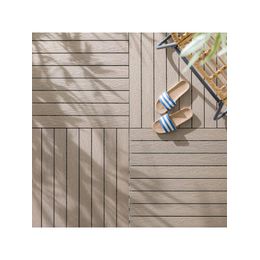 home24 12er-Set Terrassenfliese Svevo in Grau | Gr.: onesize