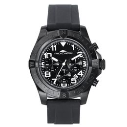 Fynch-Hatton Herren Fynch-Hatton Chronograph Quarzuhr, Armbanduhr, Herrenuhr, Silikonarmband, analog, Tag