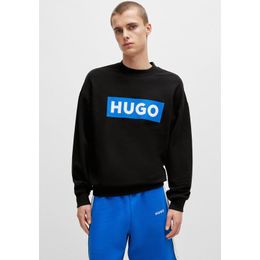 Hugo Blue Herren HUGO Blue Sweatshirt &raquo;Niero&laquo;, mit Logo-Druck schwarz XL