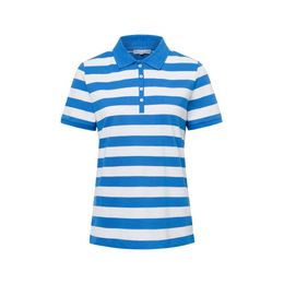 Marie Lund Poloshirt in blau wei&szlig; - 0012 | Gr.: M
