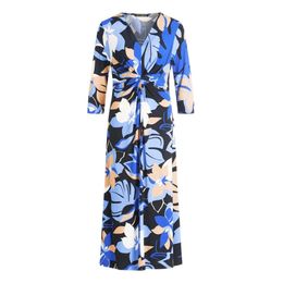 Betty Barclay Midikleid mit Raffung in Dunkelblau/Blau | Gr.: 46
