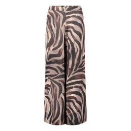 Vera Mont Marlene-Hose mit Animalprint in Brown/Cream | Gr.: 40