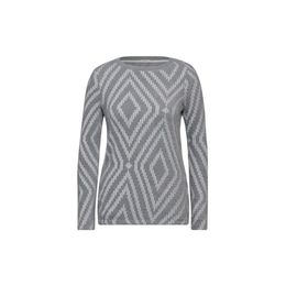 Cecil Langarmshirt in platinum grey mel. | Gr.: L