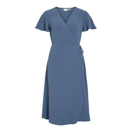 Vila Kleid mit V-Ausschnitt in Vintage Indigo | Gr.: 38