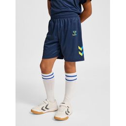 Hummel Kurze Hose Hmlshimmer Multisport Kinder in DRESS BLUES/LIMEADE | Gr.: 134