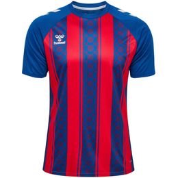 Hummel T-Shirt Raglan&auml;rmel Hmlmatch Erwachsene in TRUE BLUE/TRUE RED | Gr.: 3XL