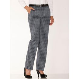WITT WEIDEN Stoff-Hose in anthrazit-ecru-gemustert | Gr.: 25