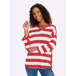 Heine T-Shirt in erdbeere-wei&szlig;-geringelt | Gr.: 46