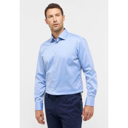 Eterna Herren Langarmhemd &raquo;MODERN FIT&laquo; NON IRON (b&uuml;gelfrei) blau 48, Normalgr&ouml;&szlig;en