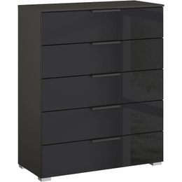 Rauch Schubkastenkommode &raquo;Kommode Sideboard W&auml;scheschrank Schrank SKAT MERIDIAN&laquo; inkl. SOFT-CLOSE-FUNKTION, mit 5 Schubladen mit Glasfront in 