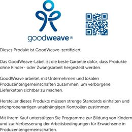 Theko Wollteppich &raquo;Gabbeh Motiv, Handgefertigt, Teppich, Tiermotiv, reine Wolle,&laquo; rund 14 mm H&ouml;he reine Wolle, Wohnzimmer, Schlafzimmer, Esszimmer 
