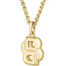 BOSS Damen BOSS Kette mit Anh&auml;nger &raquo;DOUBLE B PETIT&laquo; gold