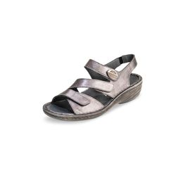 vitaform Softnappaleder Sandalen in taupe/metallic | Gr.: 40