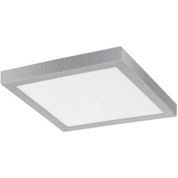 Eglo Aufbauleuchte &raquo;FUEVA 1&laquo; LED-Board 1 Stk. Warmwei&szlig; schlankes Design, nur 3 cm hoch silber