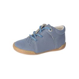 Pepino Lauflern Schn&uuml;rstiefel Kaltfutter Barfu&szlig;schuhe in blau | Gr.: 19