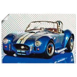 Artland Poster &raquo;Shelby Cobra blau&laquo; Auto 1 Stk. tlg. ohne Rahmen blau