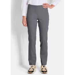 GOLDNER Kurzgr&ouml;&szlig;e: Jerseyhose mit Schlupfbund in grau | Gr.: 21