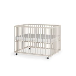 S&auml;mann Laufgitter XXL Matratze Cloud Air sahara dust Premium Kollektion | Gr.: 120x120 cm