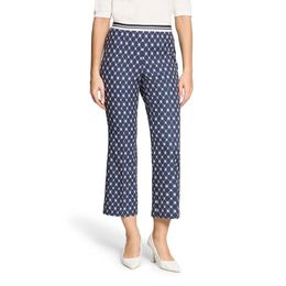Betty Barclay Casual-Hose Slim Fit in Dunkelblau/Wei&szlig; | Gr.: 38