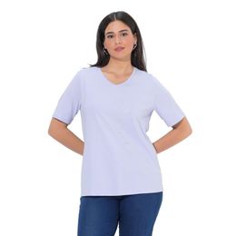 Ulla Popken Shirt in lavendel | Gr.: 58-60