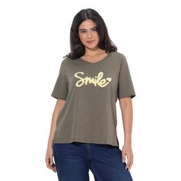 Ulla Popken Shirt in lodengr&uuml;n | Gr.: 42-44