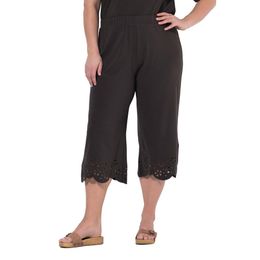 Ulla Popken Hosen in schwarzbraun | Gr.: 54-56