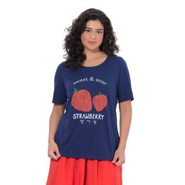 Ulla Popken Shirt in tintenblau | Gr.: 46-48