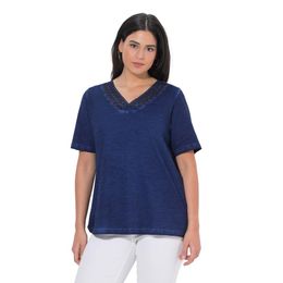 Ulla Popken Shirt in tintenblau | Gr.: 42-44