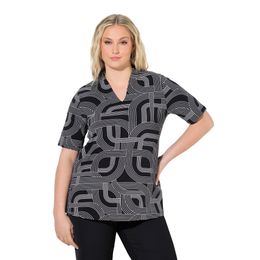 Ulla Popken Shirt in schwarz | Gr.: 46-48