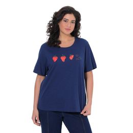 Ulla Popken Shirt in tintenblau | Gr.: 46-48