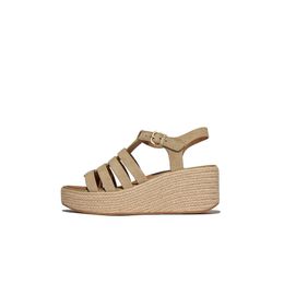 fitflop Sandaletten PLATFFORMS ESPADR. SUEDE FISHERMAN WEDGE SANDALS in braun | Gr.: 40