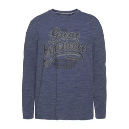 Arizona Langarmshirt in dunkelblau meliert | Gr.: L