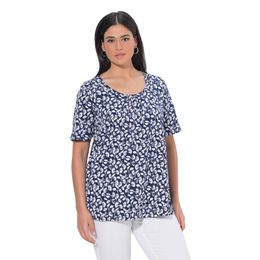 Ulla Popken Shirt in tintenblau | Gr.: 54-56