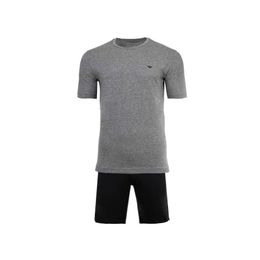 Emporio Armani Pyjama 1er Pack in Grau/Schwarz | Gr.: XL