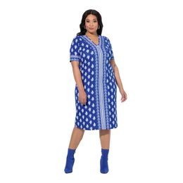 Ulla Popken Kleid in royalblau | Gr.: 66-68