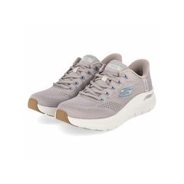 Skechers Schn&uuml;rhalbschuh in taupe | Gr.: 44