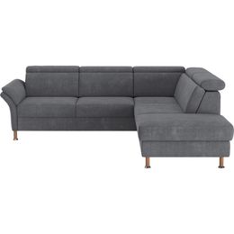 Home Affaire Ecksofa &raquo;Calypso L-Form&laquo; mit Relaxfunktion motorisch im Sofa 2,5- Sitzer grau 100% Polyester