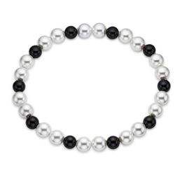 Bruno Banani Armband &raquo;Schmuck Geschenk flexibler Armschmuck&laquo; mit Achat und Muschelkernperle