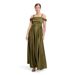 Vera Mont Abendkleid schulterfrei in Shiny Olive | Gr.: 36