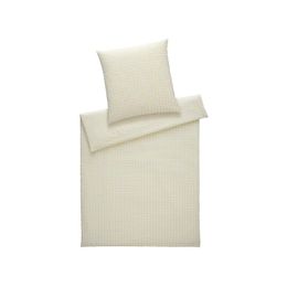 Elegante Bettw&auml;sche Lilly in buttergelb | Gr.: 135 x 200 + 80 x 80 cm