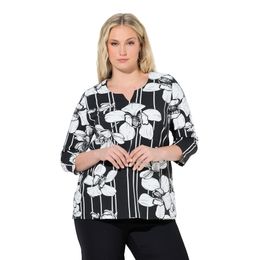 Ulla Popken Shirt in schwarz | Gr.: 54-56