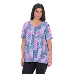 Ulla Popken Shirt in kr&auml;ftiges pink | Gr.: 46-48