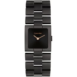 Calvin Klein Damen Quarzuhr &raquo;CK MERIDIAN&laquo; Armbanduhr, Damenuhr, Edelstahlarmband, analog schwarz