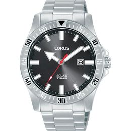 Lorus Damen Lorus Solaruhr Armbanduhr, Herrenuhr, Edelstahlarmband, analog, Datum